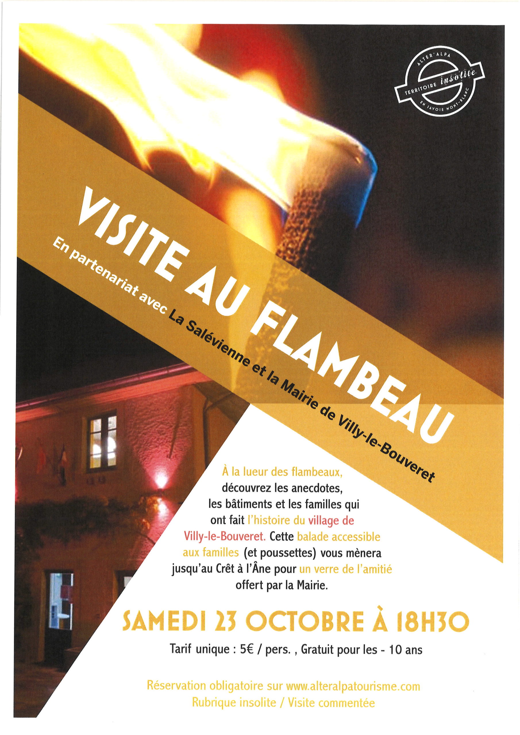Visite aux flambeaux de Villy – Villy-le-Bouveret